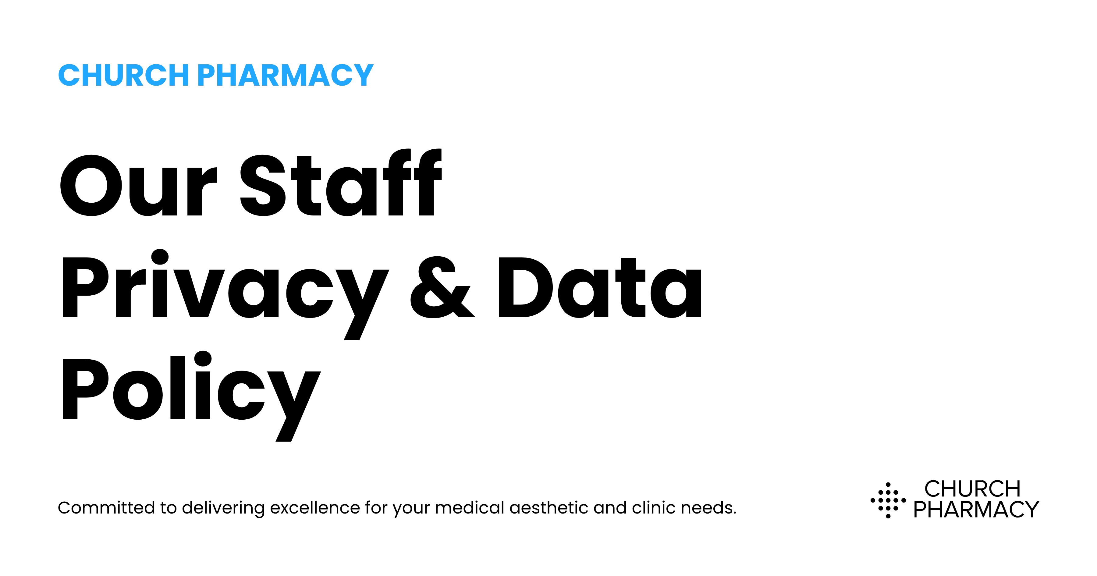 Staff Privacy Notice | Church Pharmacy Employment Data